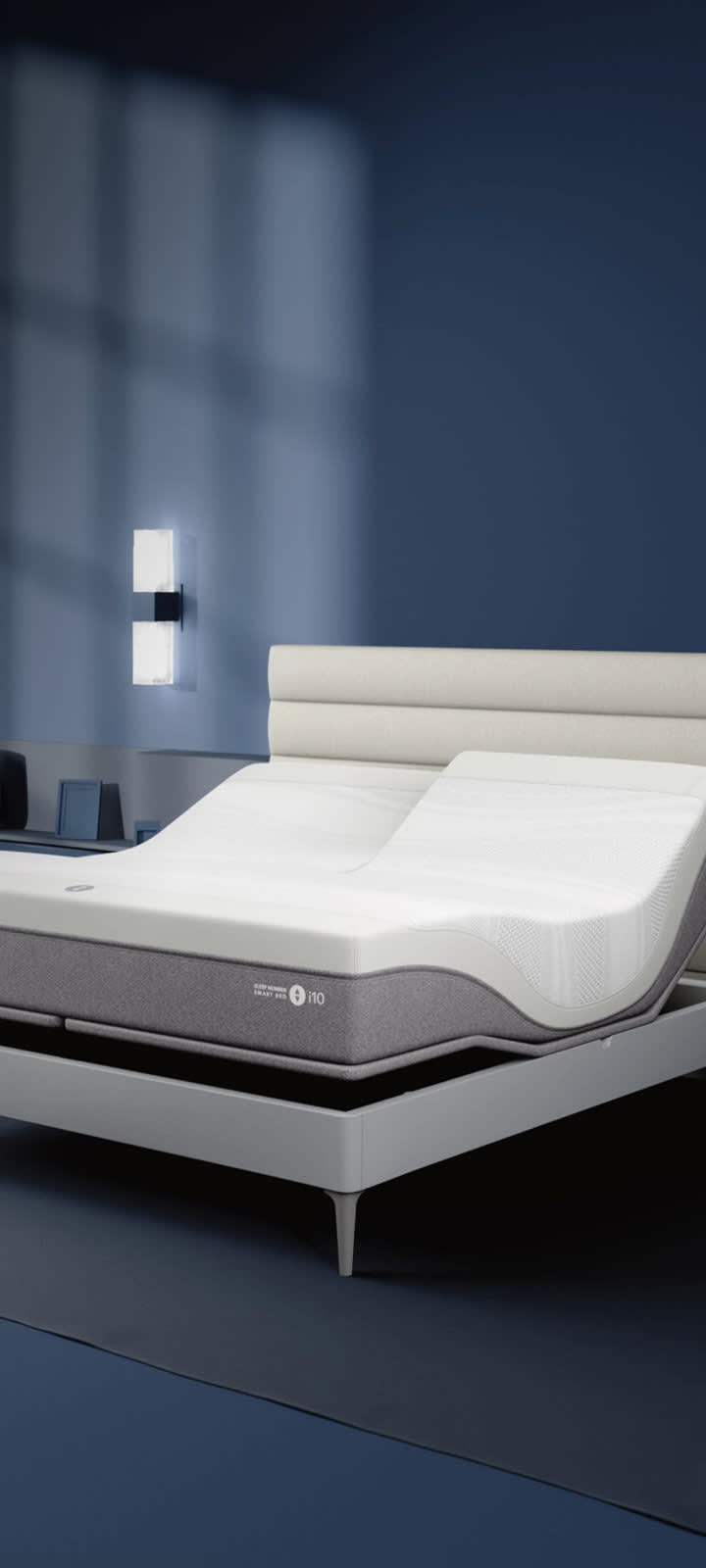 Sleep number bed with adjustable base store