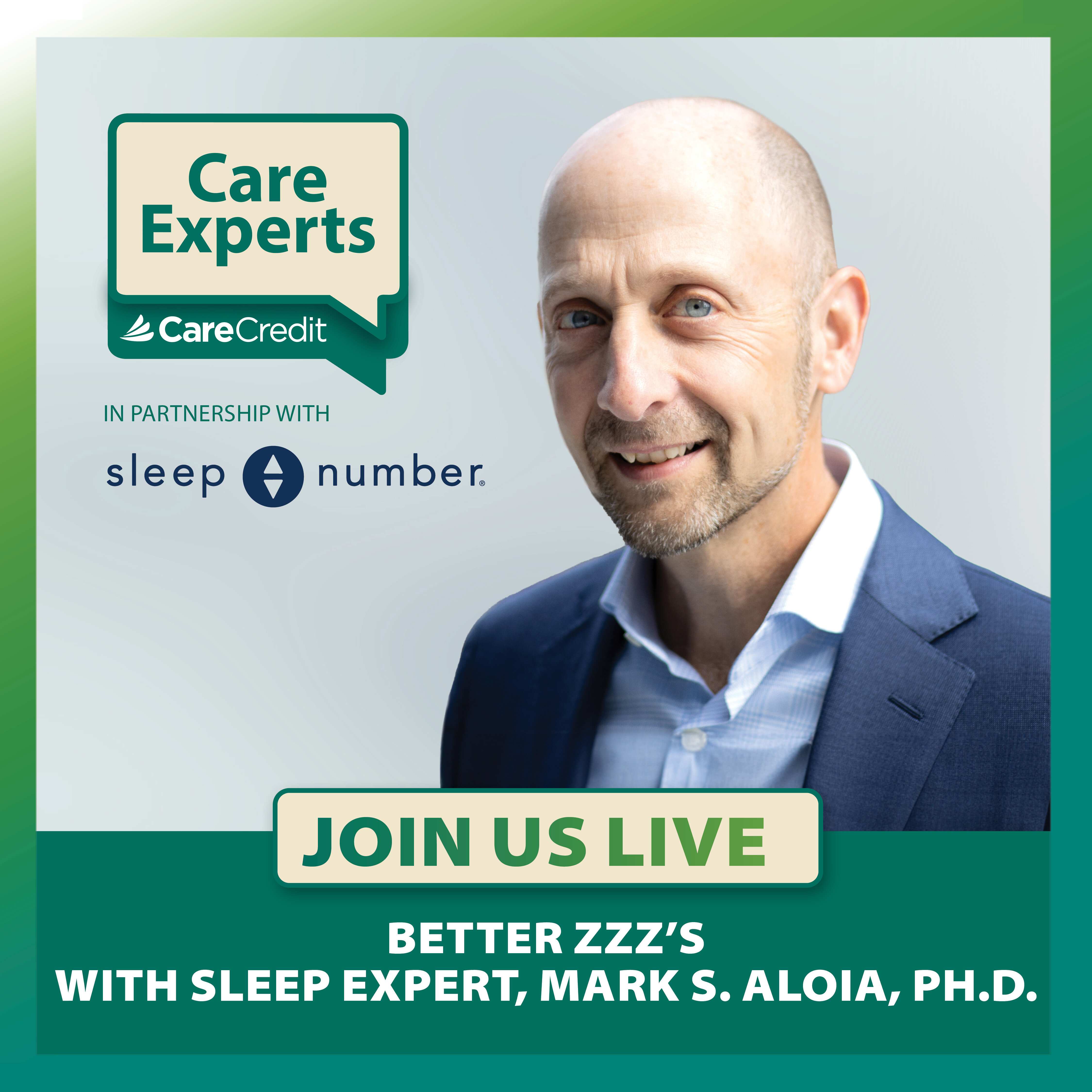 Dr. Mark Aloia Talks Sleep On Care Experts LIVE Podcast | Sleep Number